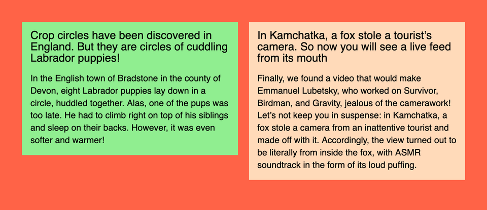 6+5 ways to make a two-column layout: from pretty reasonable to com ...